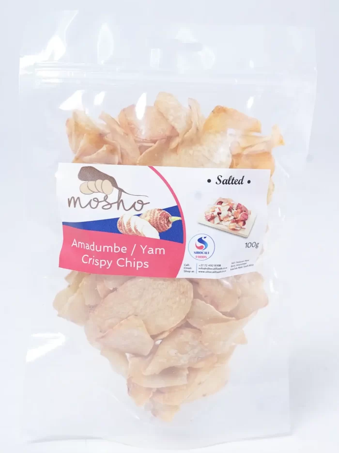 Amadumbe-Yams Crispy Chips Salted 100g - Sibocali Foods